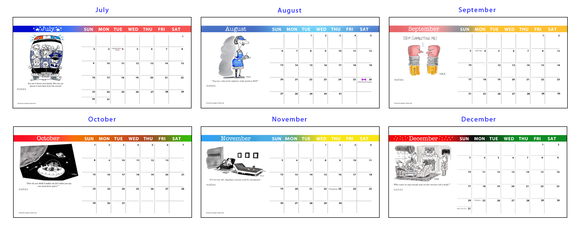 Funny Cartoon Calendars | Wholesale Graham Sale Cartoonist Author ...